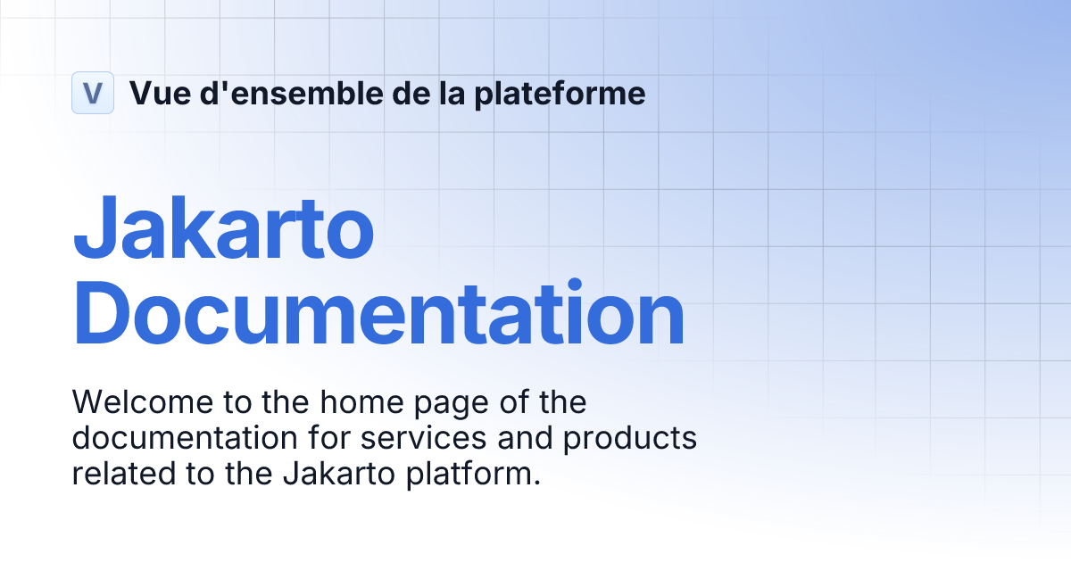 Jakarto Documentation | Vue d'ensemble de la plateforme